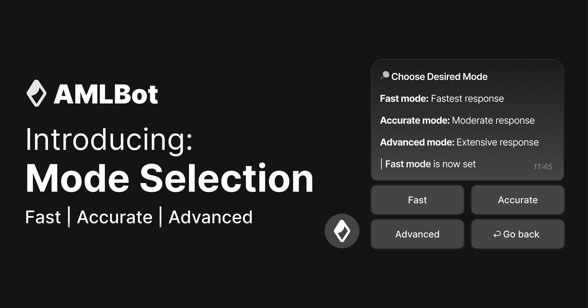 Introducing Mode Selection l AMLBot